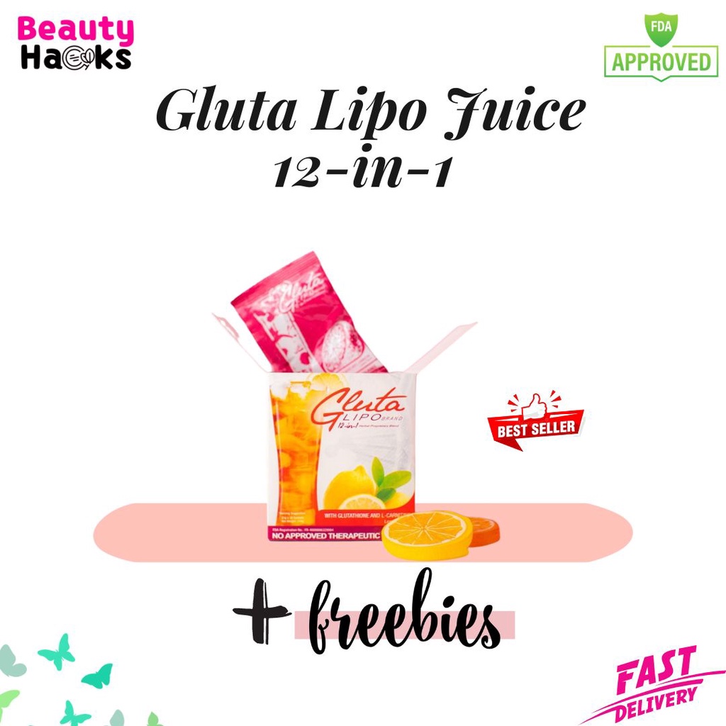 Gluta Lipo Juice (WITH DETOX CLEANSE EFFECT) 10 Sachet Per Box (with ...