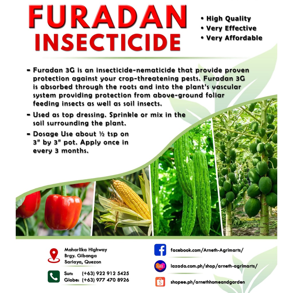 FURADAN 3G ANTI-INSECT (1KG) | Shopee Philippines