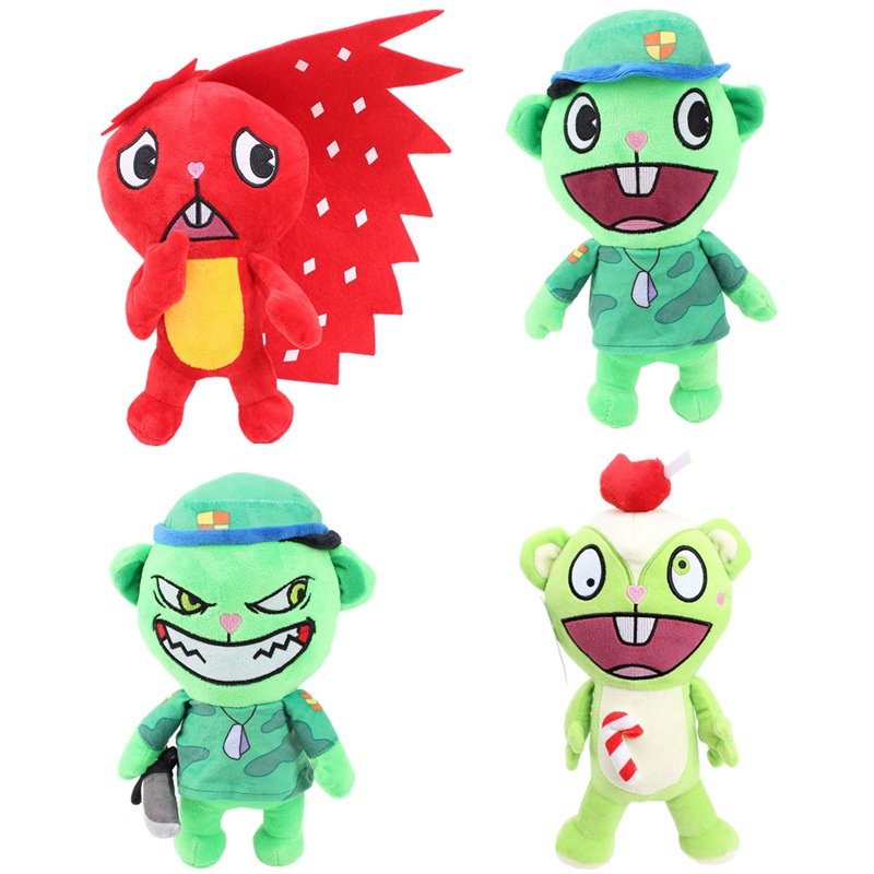 HTF Animation Happy Tree Friends Flippy Doll Kids Plush Toys 28cm ...