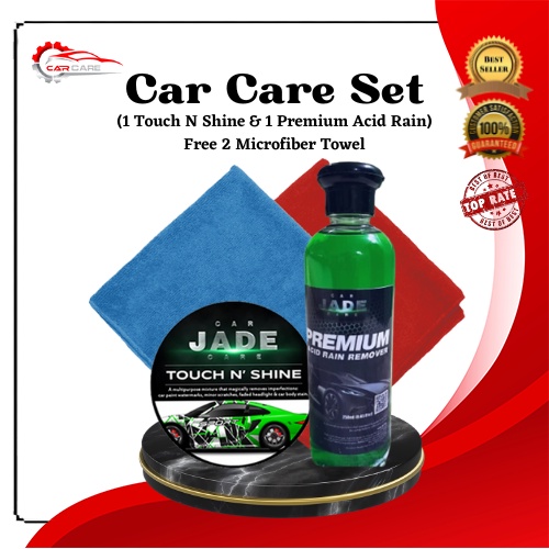 CAR CARE SET ( 1 TOUCH N SHINE & 1 PREMIUM ACID RAIN) + FREE 2 ...