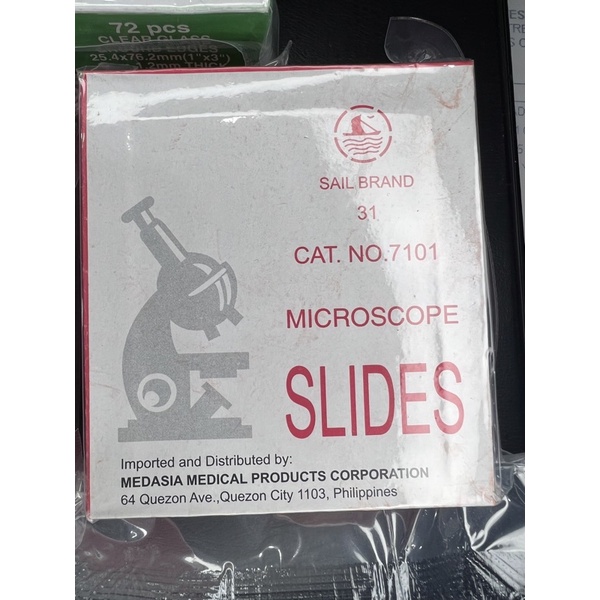 Microscope Slides Plain unground/grounded/Frosted (1 box -72pcs) | Shopee Philippines