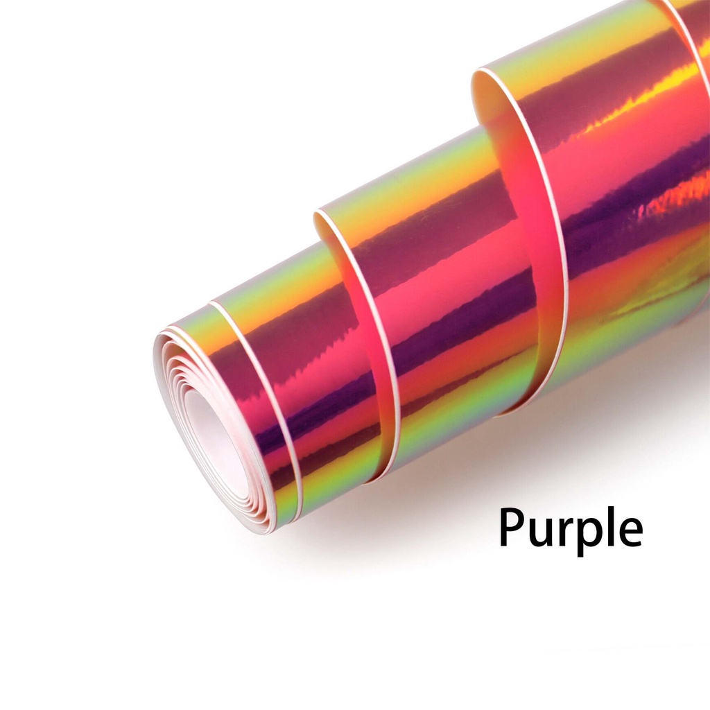 HTVRONT Holographic Permanent Self Adhesive Vinyl Sticky Back Sign ...