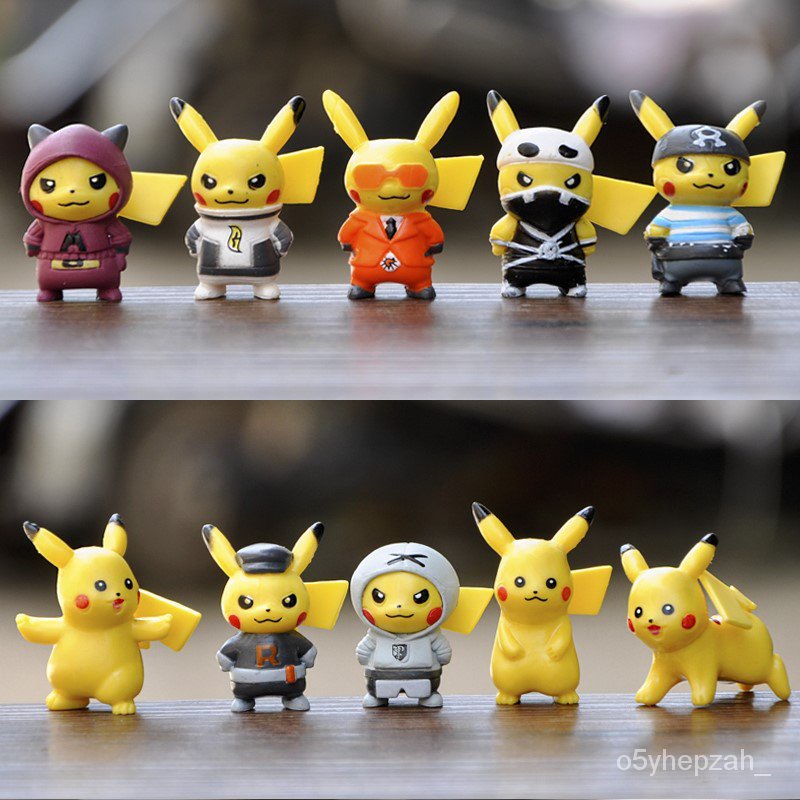 10pcs/set Pokemon Action Figure Toy Set Mini Cartoon Toys Dolls 4CM ...