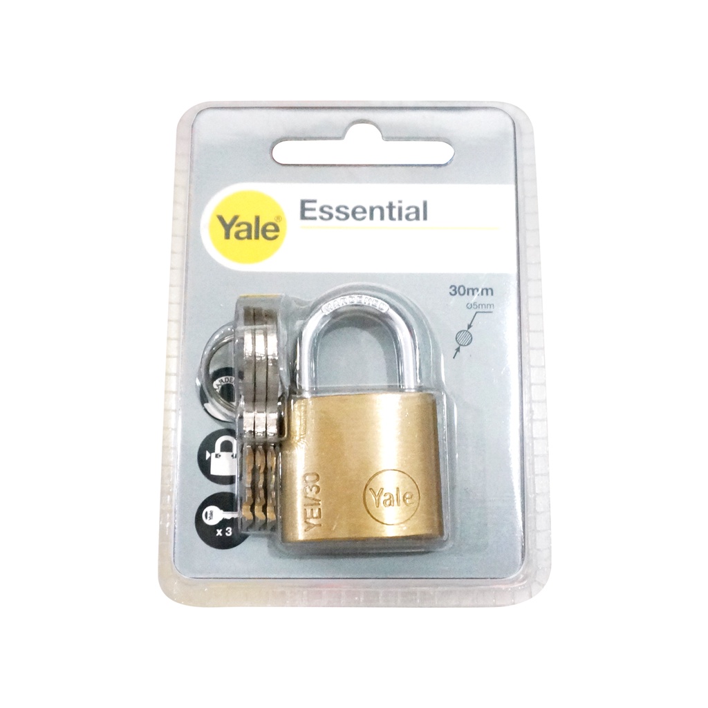 YALE Brass Padlock YEI 30mm (115) | Shopee Philippines