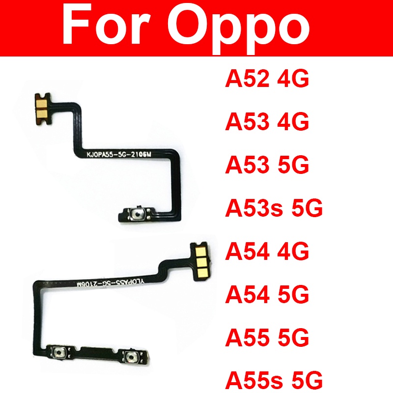 Power Volume Flex Cable For OPPO A52 A53 A54 A55 A55S 4G 5G On OFF ...