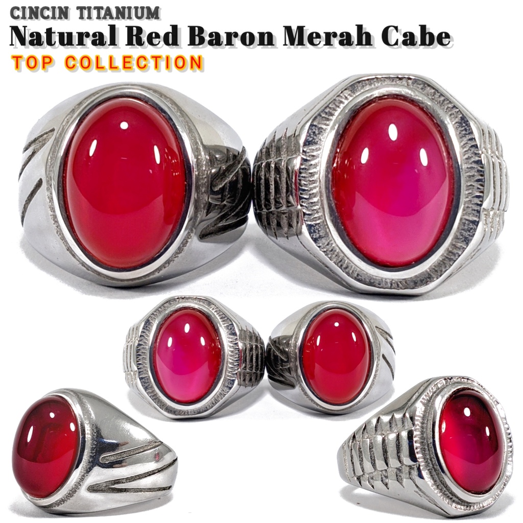 MERAH Titanium Ring Red Baron Chili Rednatural | Shopee Philippines