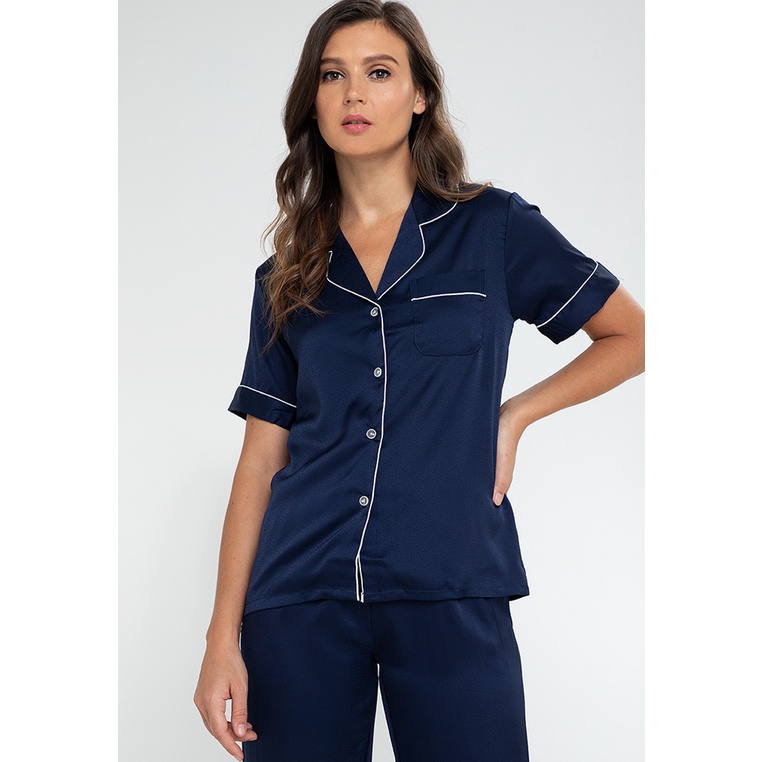 DANIEL WOMEN SILK PAJAMA SET | Shopee Philippines