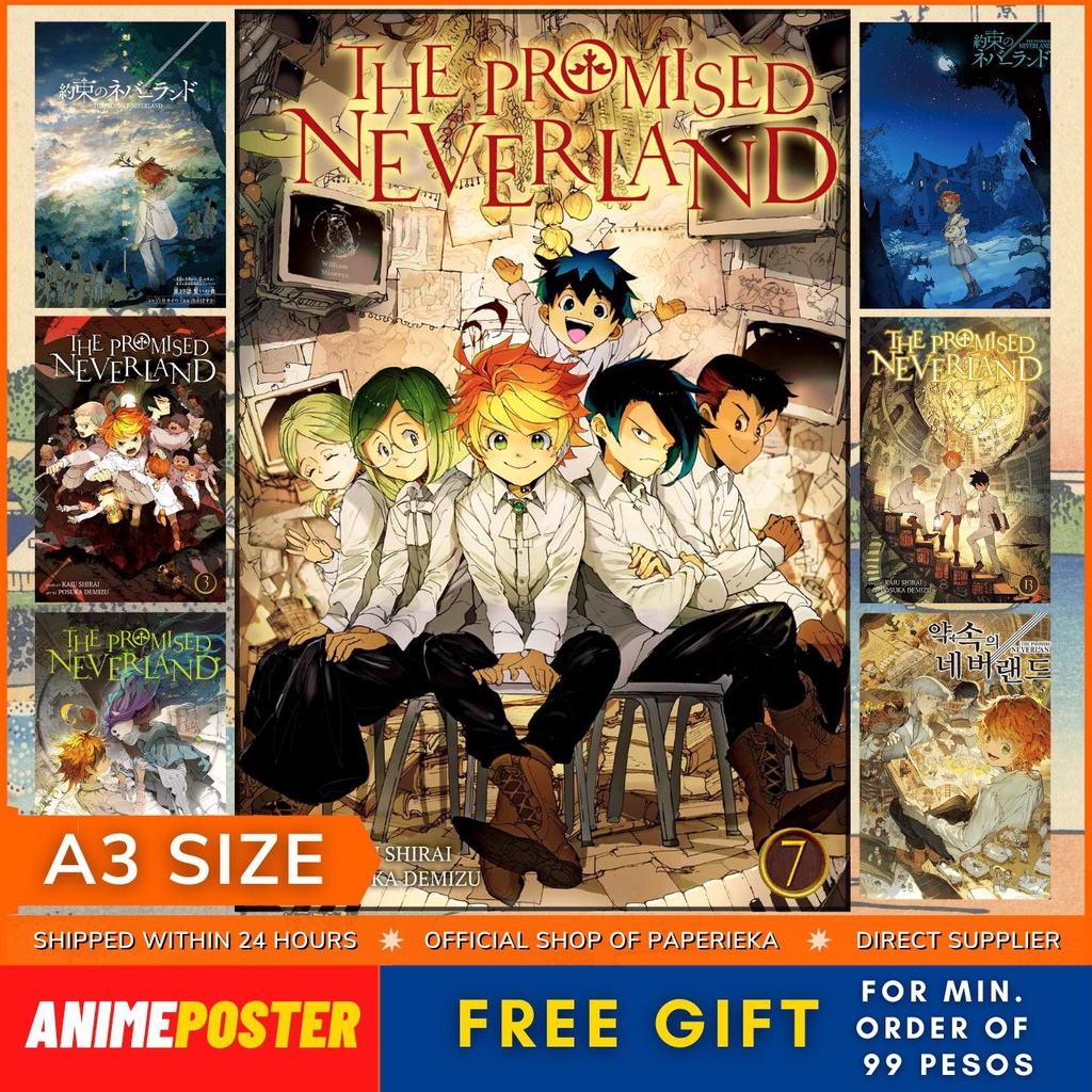 The Promised Neverland : Official Anime Poster / Stickers / Laminated ...
