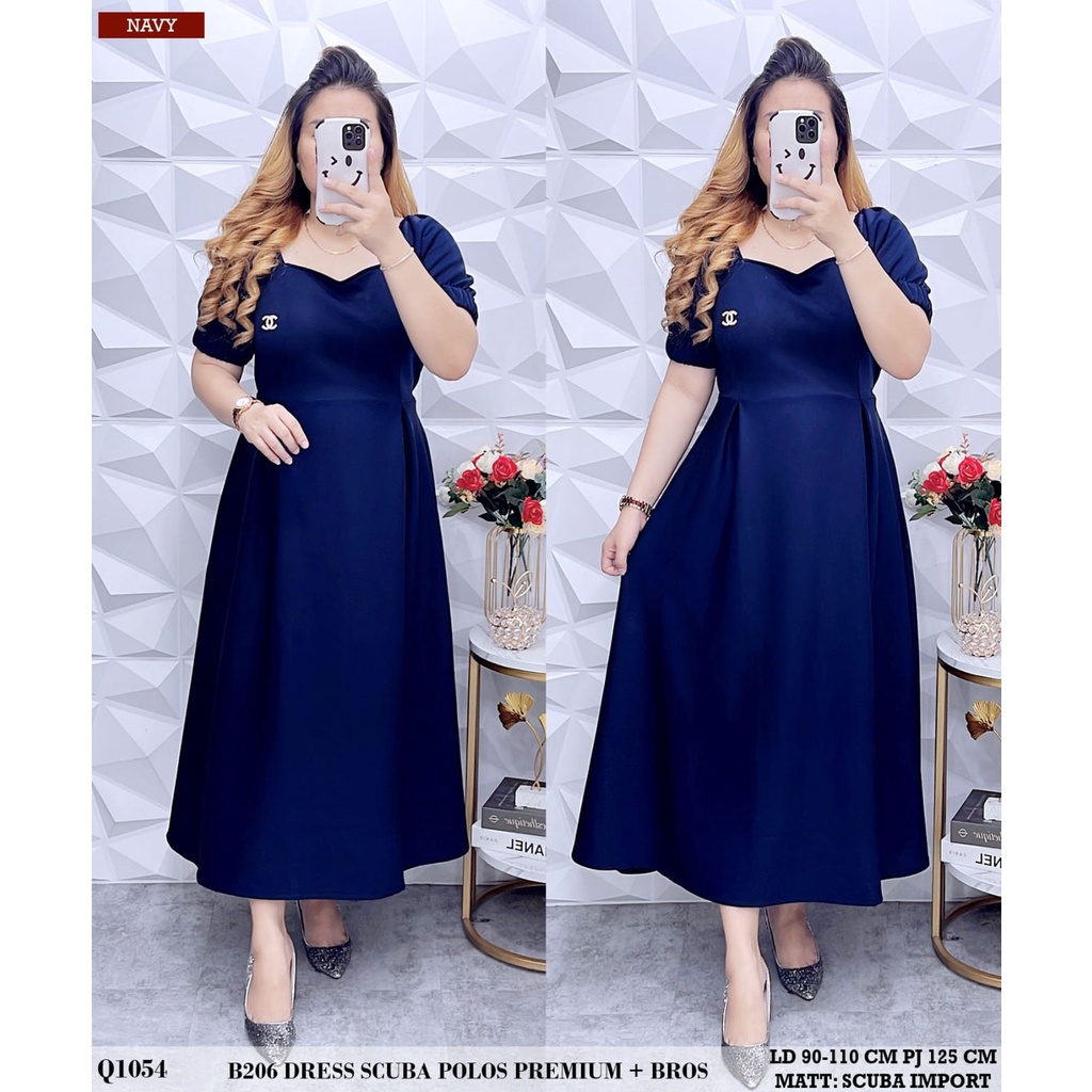 B206/CAE WOMEN'S PREMIUM SCUBA DRESS BKK | Shopee Philippines