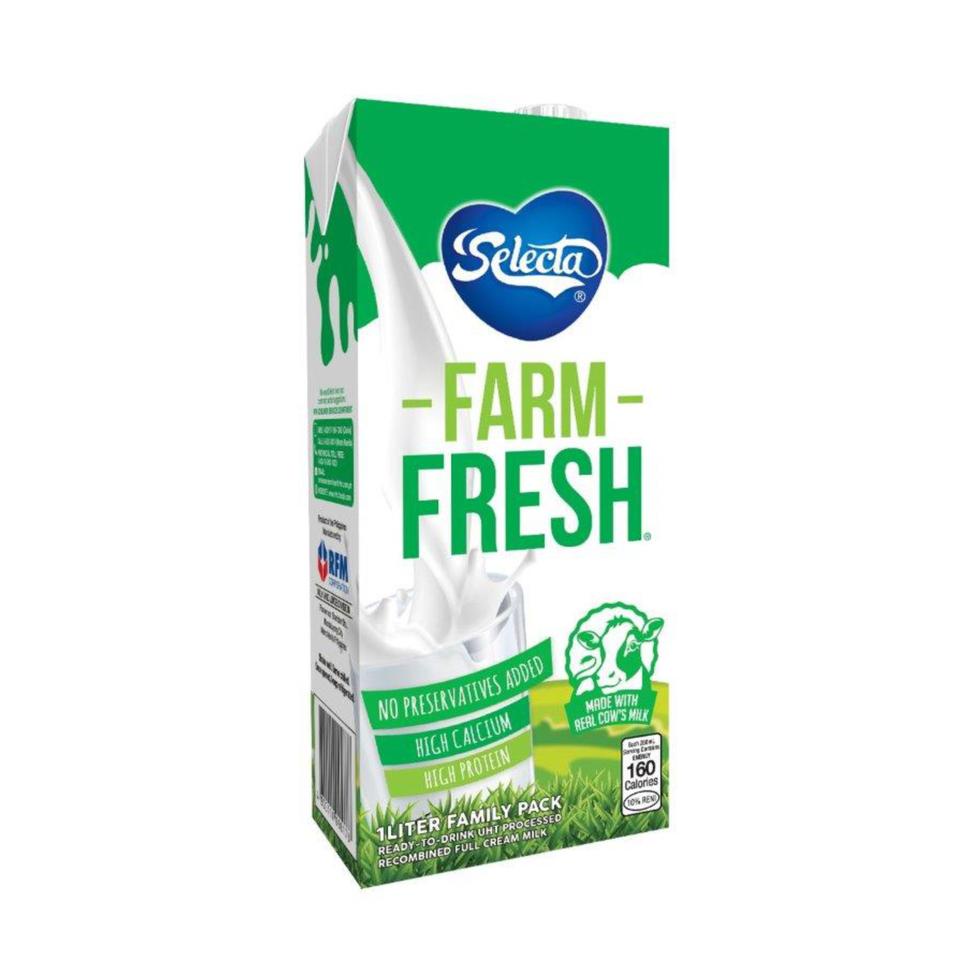 Selecta Farm Fresh Full Cream Milk Family Pack 1Liter | Shopee Philippines