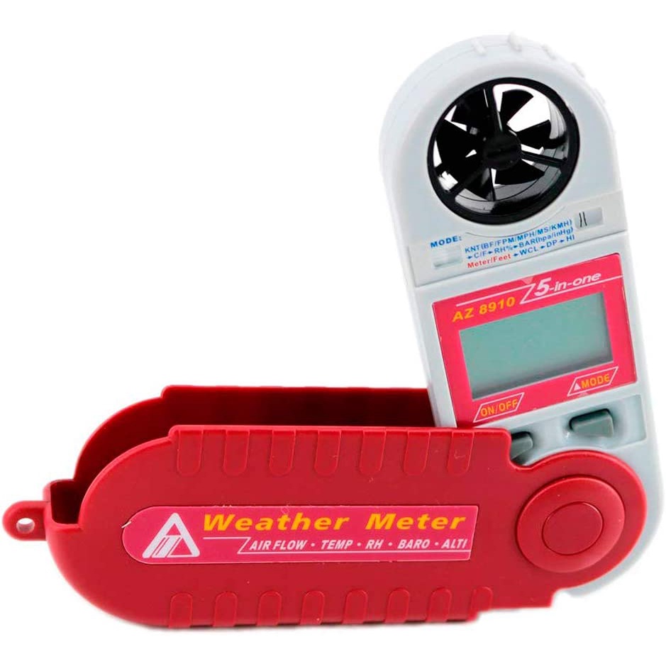 AZ8910 Handheld 5 in 1 Digital Wind Speed Meter Air Flow Meter Air ...
