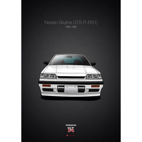 Nissan Skyline GTR R30-34 Modern World Famous Car Canvas Painting ...