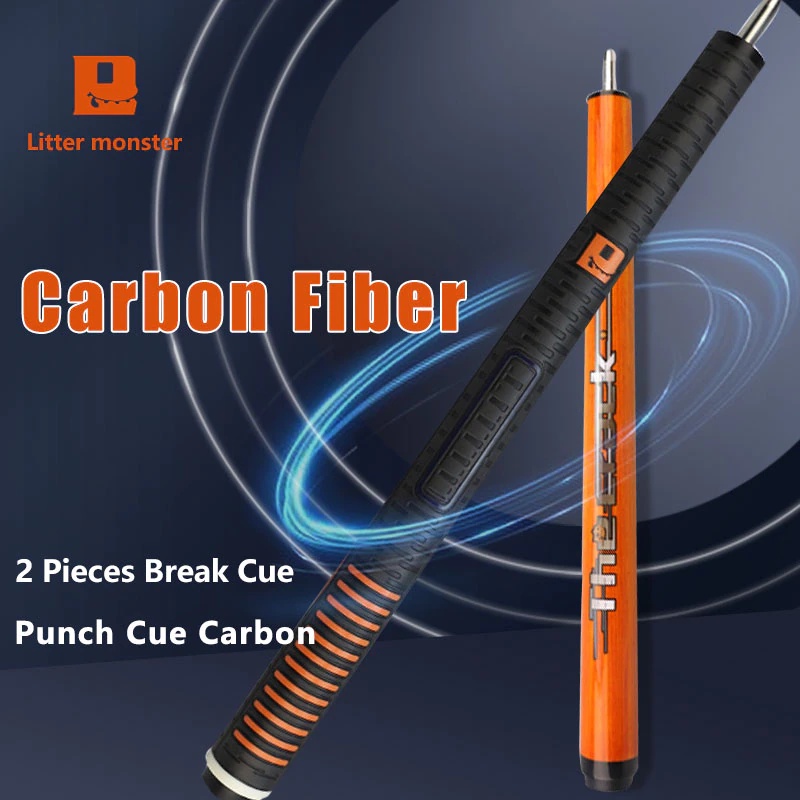 Little Monster Punch Cue with Carbon fiber Shaft 2 Pieces Break Cue for ...