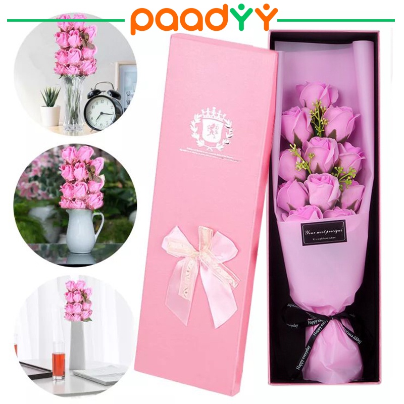 Soap Flower Rose 33 Roses Gift Box Explosive Birthday Gift For ...