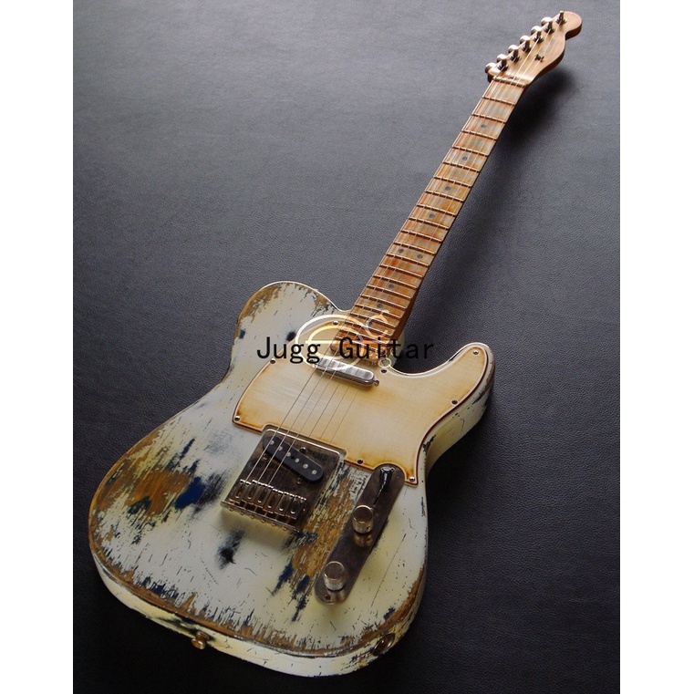 Hand Made White Relic Aged Fender Telecaster Electric Guitar TLA35 ...