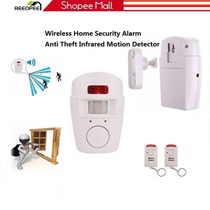 Reeopee Infrared Motion Sensor Alarm Home Security Anti Theft Indoor ...