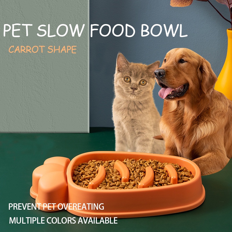 Dog bowl cat bowl anti-choking bowl dog slow food bowl bowl large dog ...