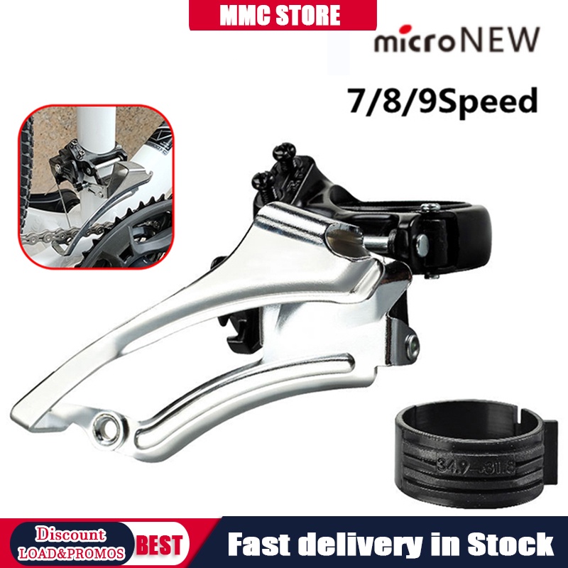 microNEW 7/8/9/10 Speed Mountain Bike Front Derailleurs 42-34-24T MTB ...