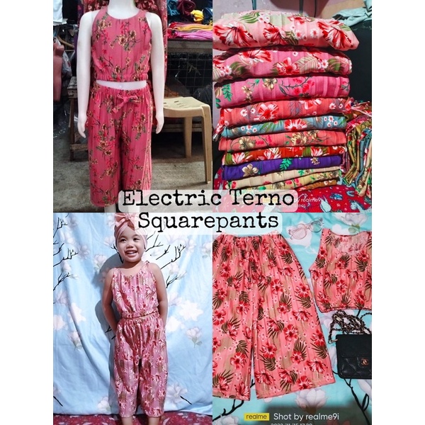Electric Terno Squarepants for Kids (3-5 years old) | Shopee Philippines
