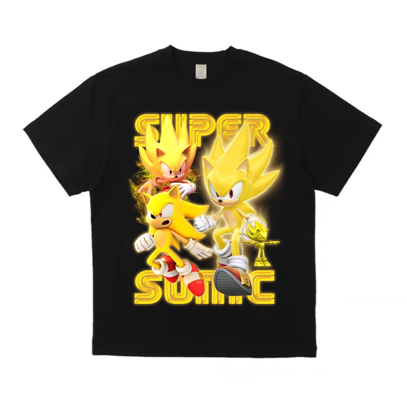 Infinit Oversized T-Shirt Cotton Short Sleeve Sonic Kid Print For Kids ...