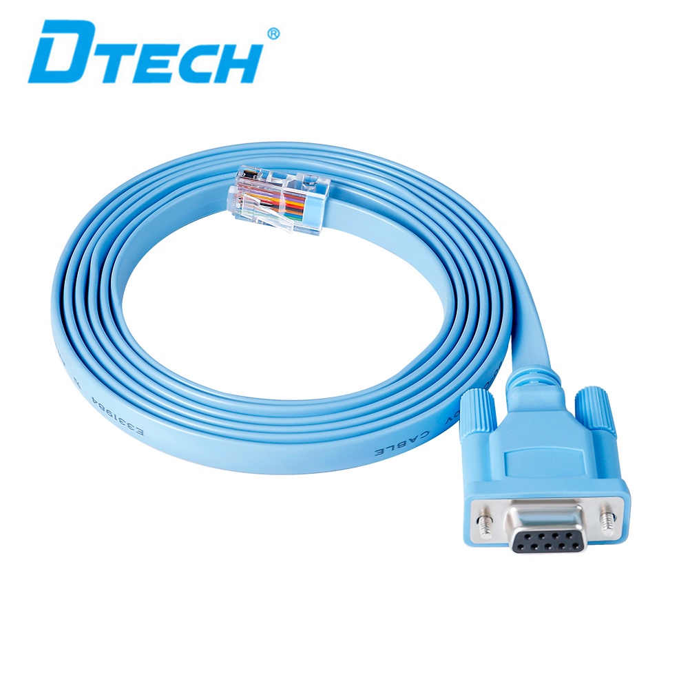 RJ45 To RS232 Serial Port DB9 Hole console Testing Line Conversion ...