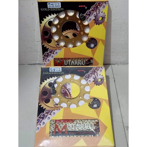 MUTARRU CHAIN AND SPROCKET SET FOR SNIPER 155 428H-136L | Shopee ...