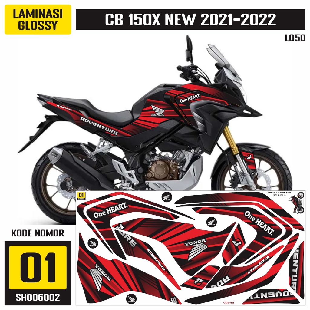 Honda CB 150X NEW 2021-2022 Striping Decal Sticker SH Variation006002 ...