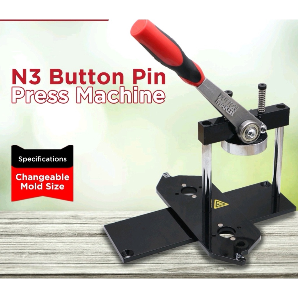 QUAFF Button Pin Press Machine N3 Swing Type Button Press Body and Mold ...