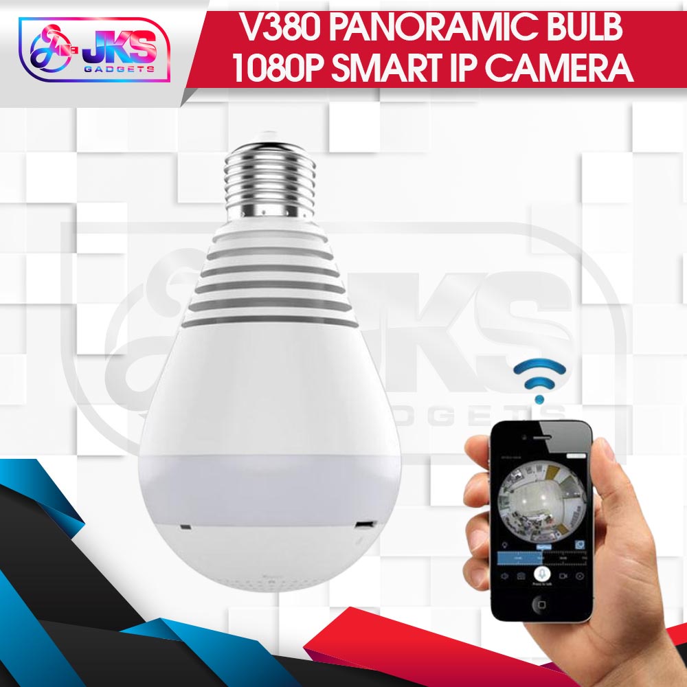 V380 Panoramic Camera LED Bulb Lamp Camera | Shopee Philippines