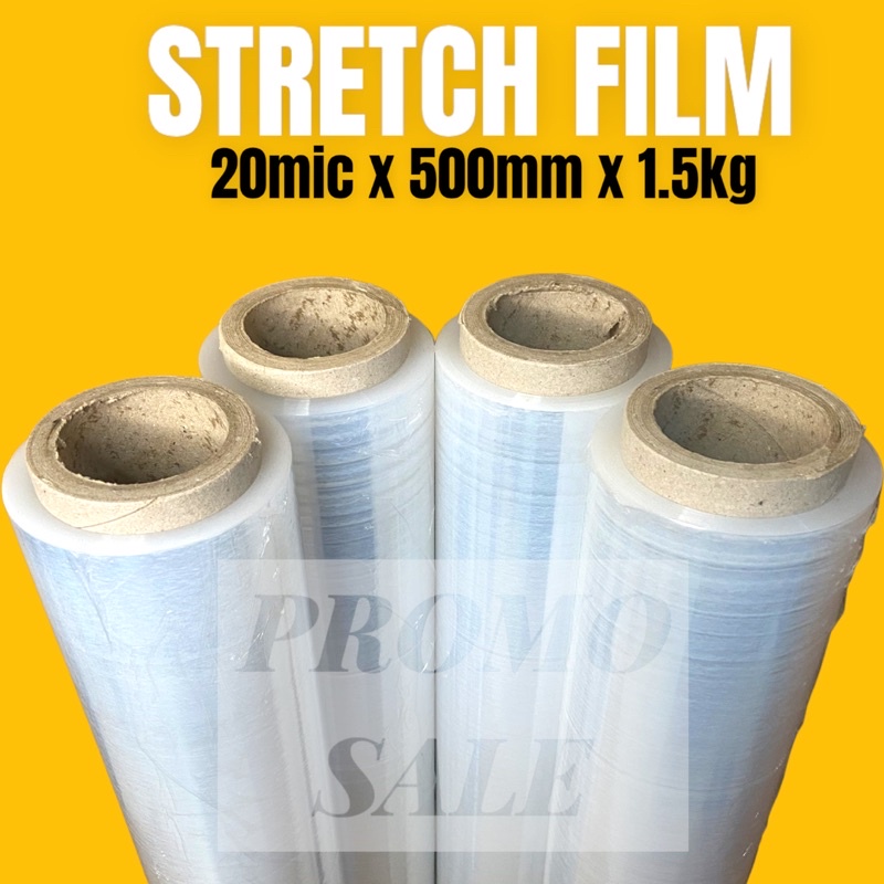 Stretch Film 20mic x 1.5kg x 500mm X Sold per Pc | Shopee Philippines