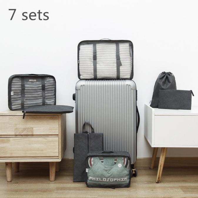 Travel Luggage Organizer Bag 7 IN 1 (1 set Contains 7 pcs Different ...
