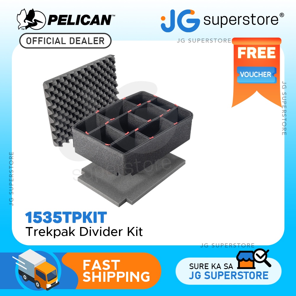 Pelican TrekPak Divider Kit with Locking Pin Function, Foam and Plastic ...
