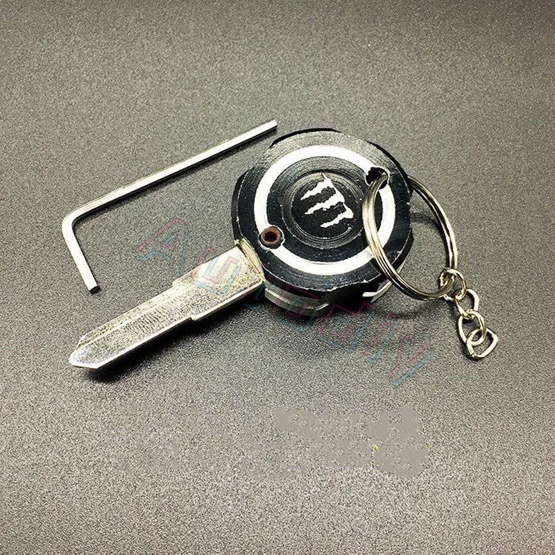 【Ready stock】CNC Key Bit Key Holder Motorcycle Key Head Cover Keychain ...