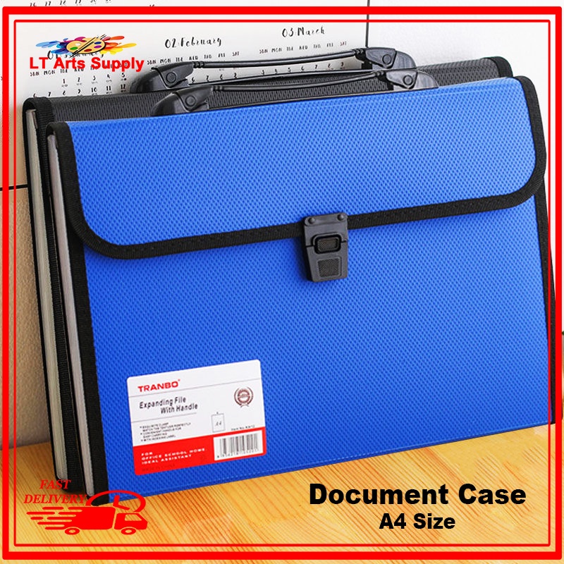 Expanding File Folder Document storage with handle Size A4 | Shopee ...