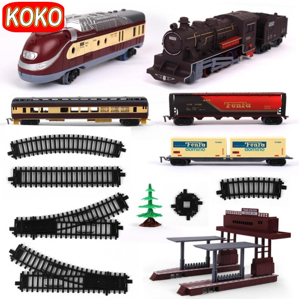 Model Railroads Simulation Rail Track Carriages Classic Train Set ...