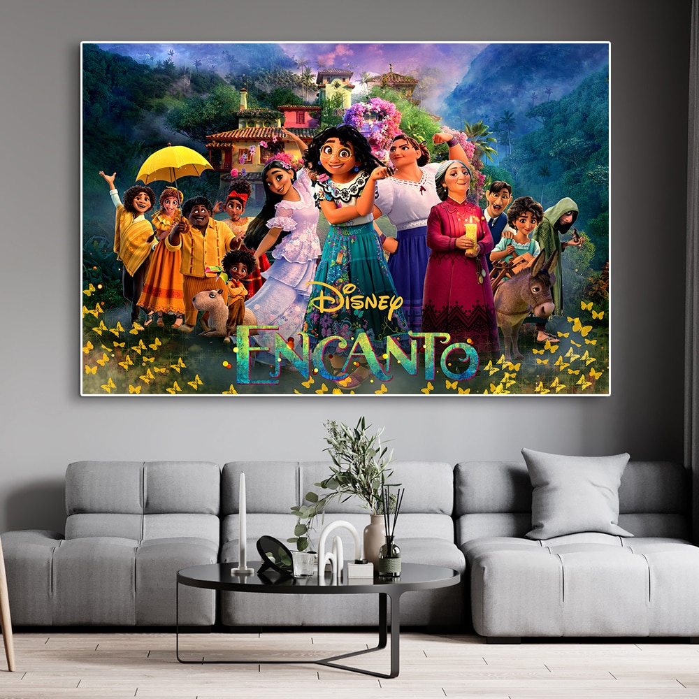 Disney Cartoon Anime Encanto Movie Poster And Print Magic Princess ...