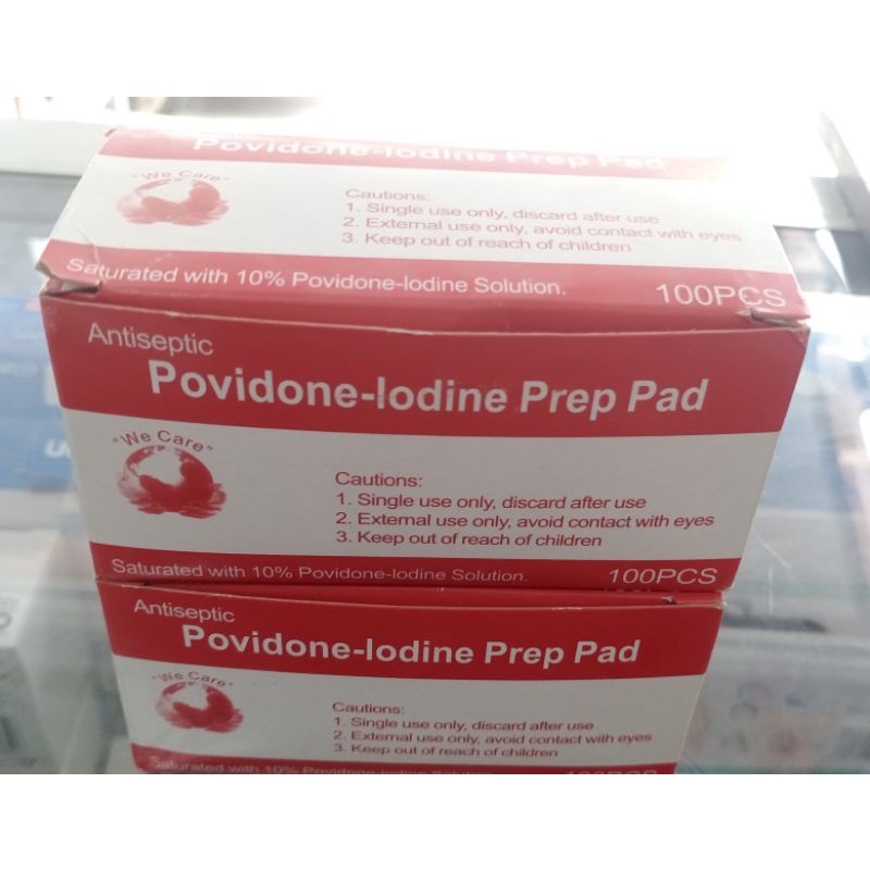Povidone Iodine Swab/Pads/wipes (100 swab/box) | Shopee Philippines