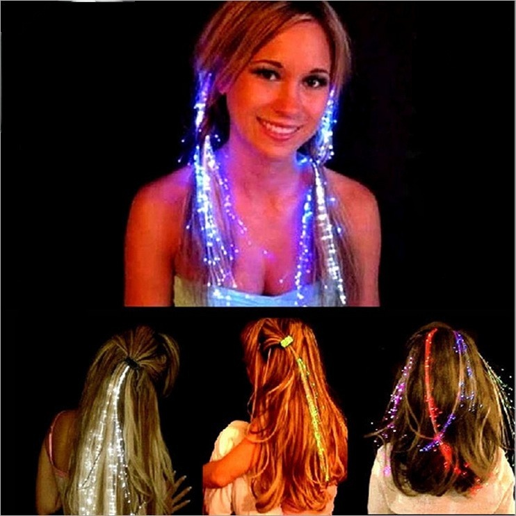 Luminous Light Up LED Hair Extension Party hair | Shopee Philippines