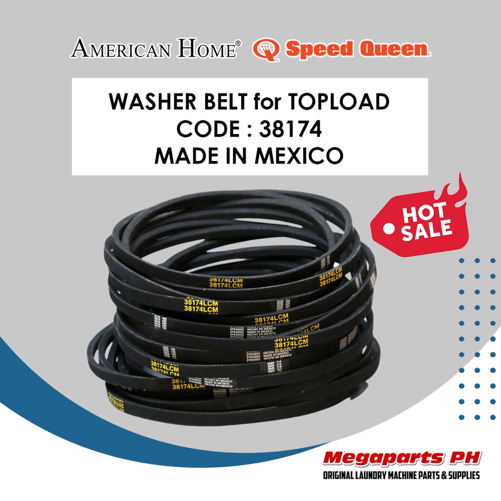 1 pc WASHER BELT 38174 LCM for Speed Queen and American Home Topload ...