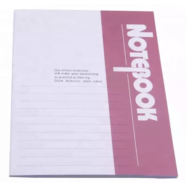 deli A5 Notebook 104sheets/68sheets/20sheets Lexicon Adhesive Bound ...