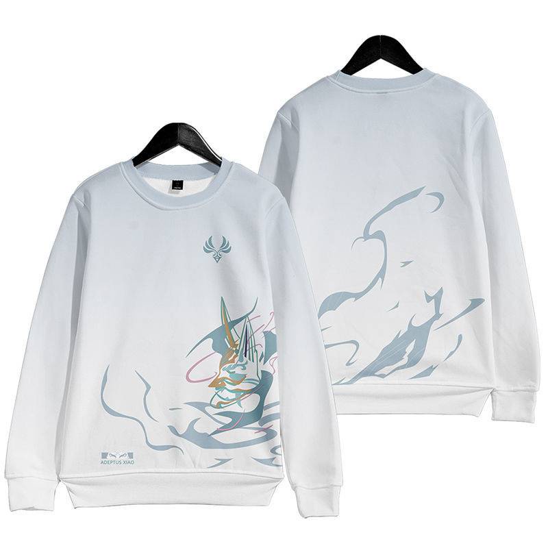 TOP Genshin Impact Jacket Long Sleeve Zip-up Tops Hooded Casual Coat ...