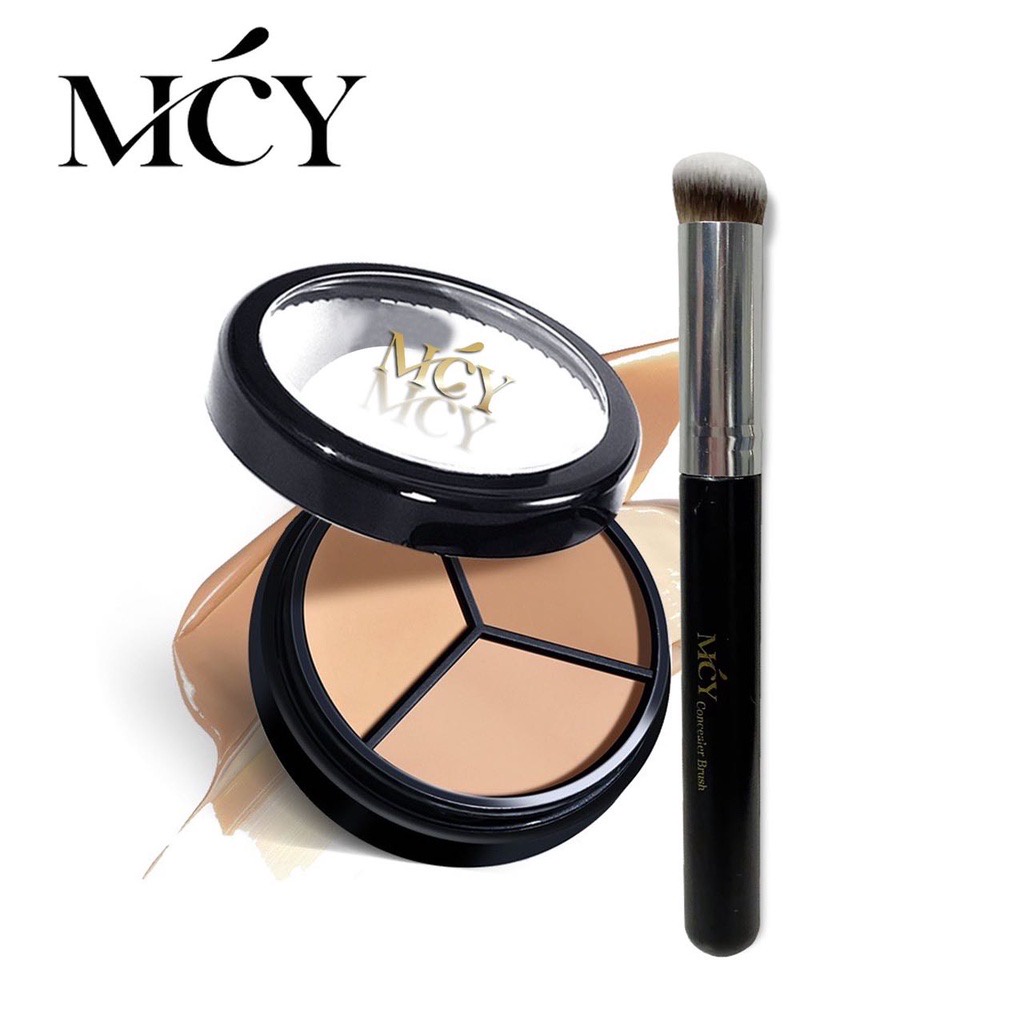 MCY 2in1 Tri-Color Concealer Full Cover Cream Concealer Matte Smooth ...
