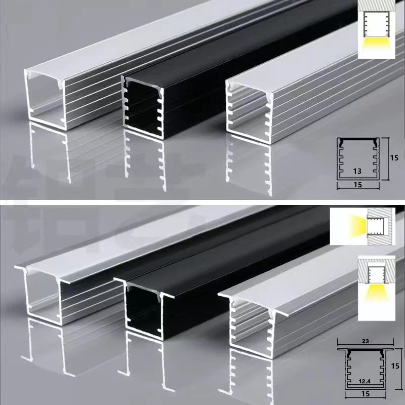 1m LED Aluminum Channel with Diffuser,Aluminum Profile Housing Track ...