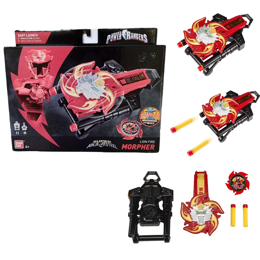 Power Rangers Super Ninja Steel Lion Fire Morpher 43904 Bandai 2018 New ...