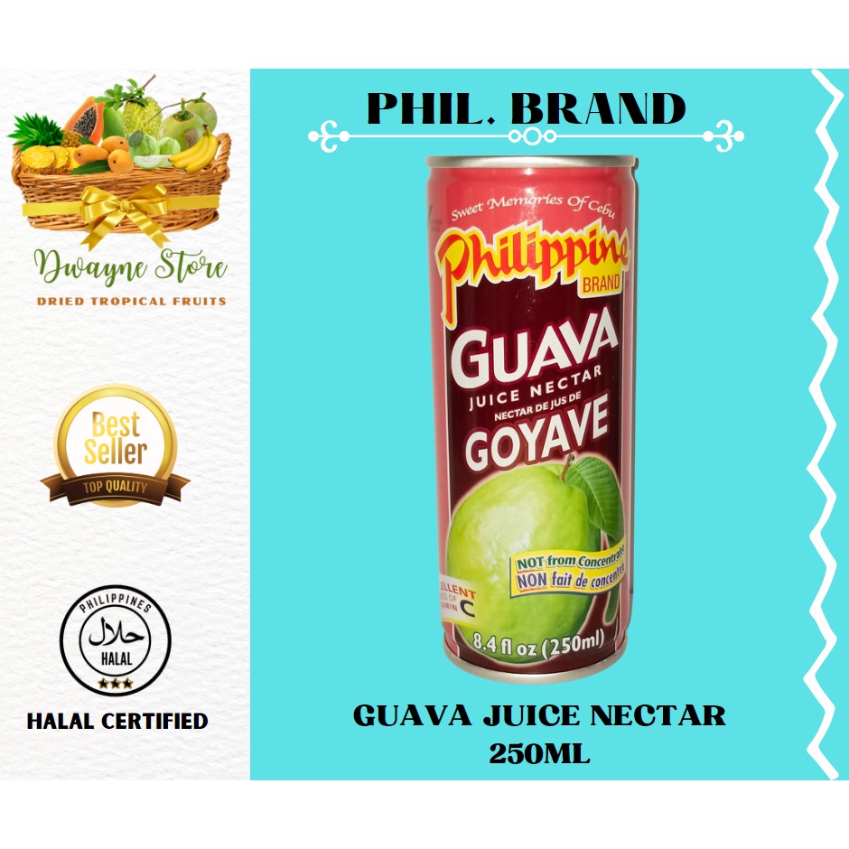 GUAVA JUICE DRINK 250ML, PHILIPPINE BRAND | Shopee Philippines