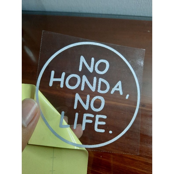 Sticker NO HONDA NO LIFE | Shopee Philippines