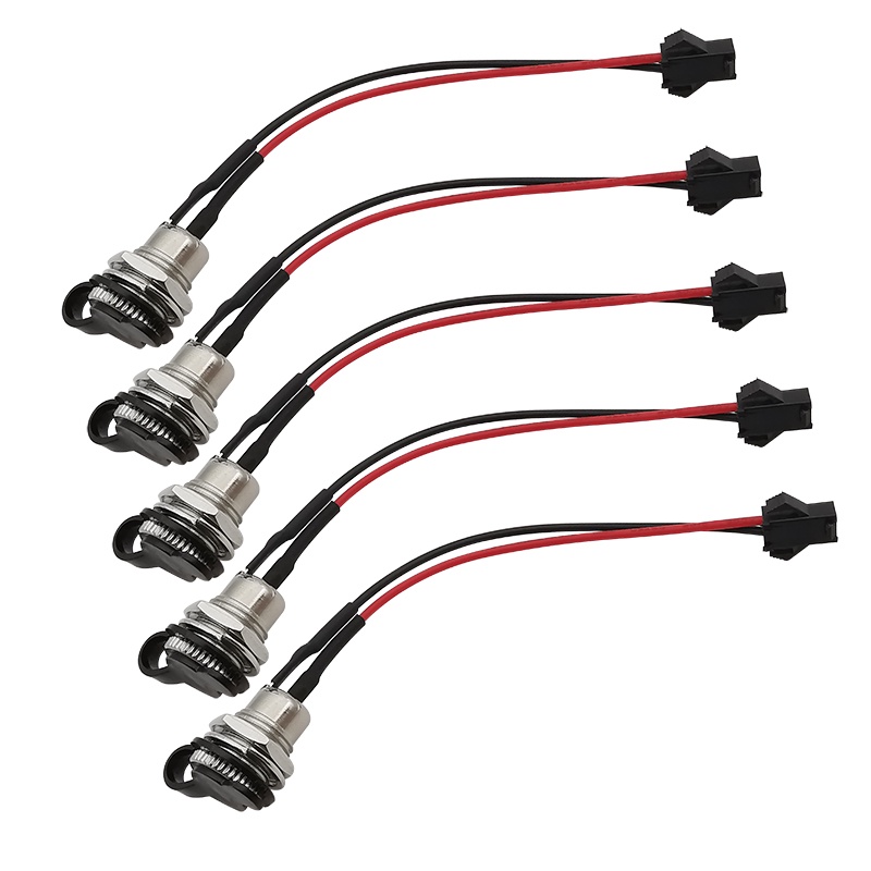 5Pcs DC-099 5.5x2.1mm DC Power Female Socket Panel Mount Adapter with ...