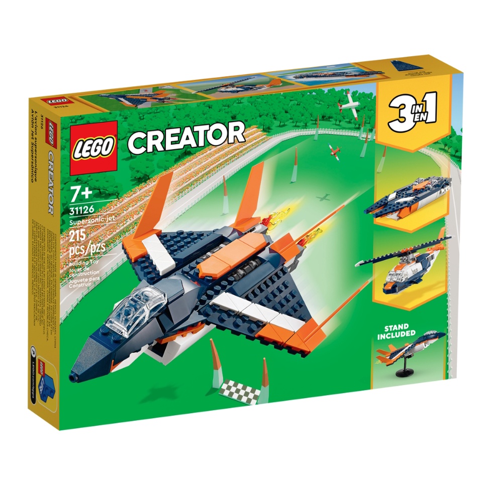 LEGO Creator 3in1 Supersonic-jet 31126 | Shopee Philippines