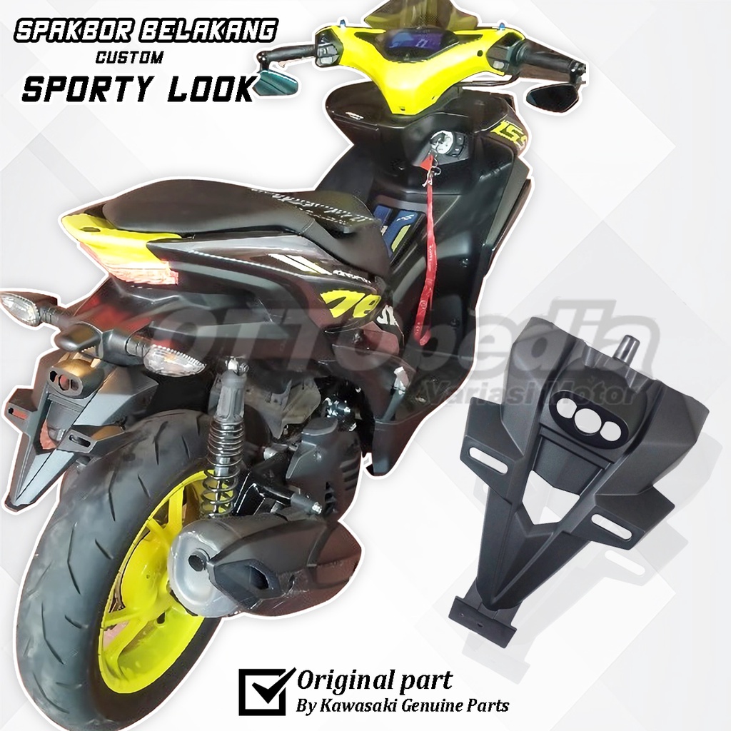 Fender Fender Fender Aerox/ Vario150 Sporty Slim Look Rear Wing Custom ...