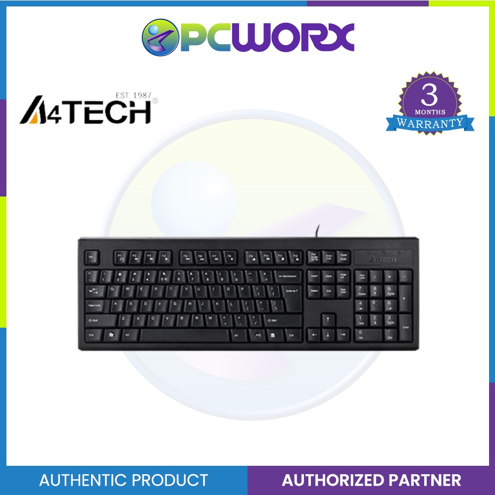 A4Tech KRS-83 Comfortable A-Shape Spill resistant PS2 Black | Shopee ...